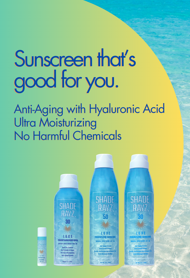 Shade Rayz Anti-Aging Sunscreen moisturizing hyaluronic acid