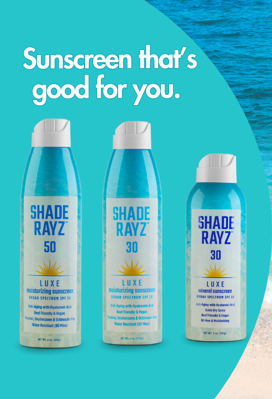 Shade Rayz Anti-Aging Sunscreen moisturizing hyaluronic acid