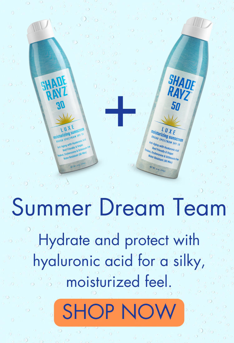 Shade Rayz Anti-Aging Sunscreen moisturizing hyaluronic acid